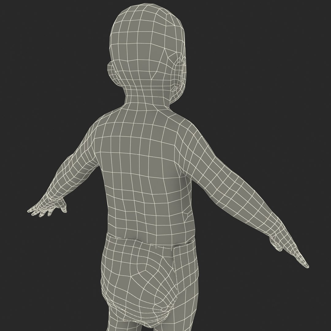 3d model baby 2