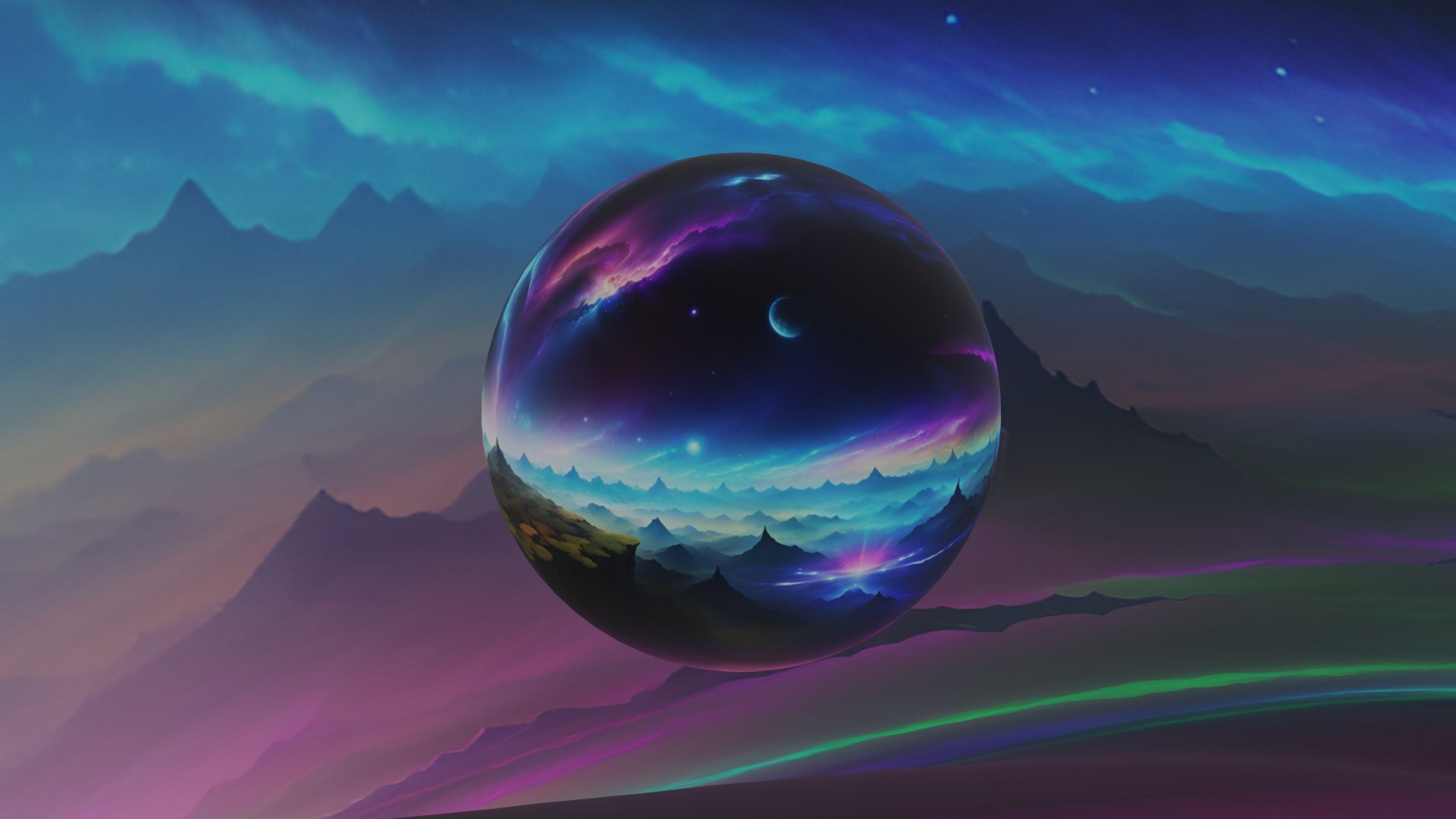 3D Panoramic Sky SET - Celestial Odyssey Environment Sky 05 - 3D mesh ...