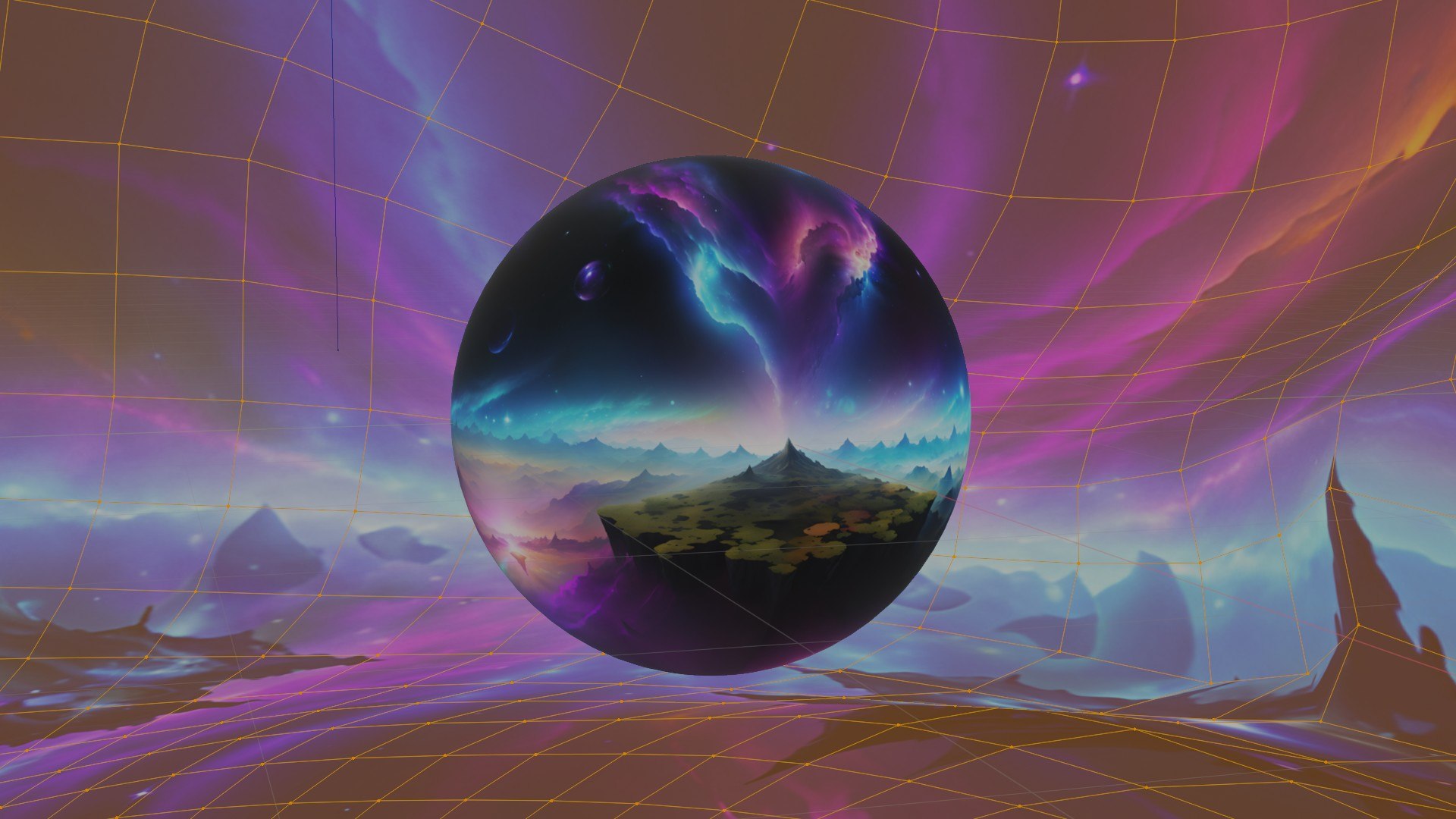3D Panoramic Sky SET - Celestial Odyssey Environment Sky 05 - 3D mesh ...