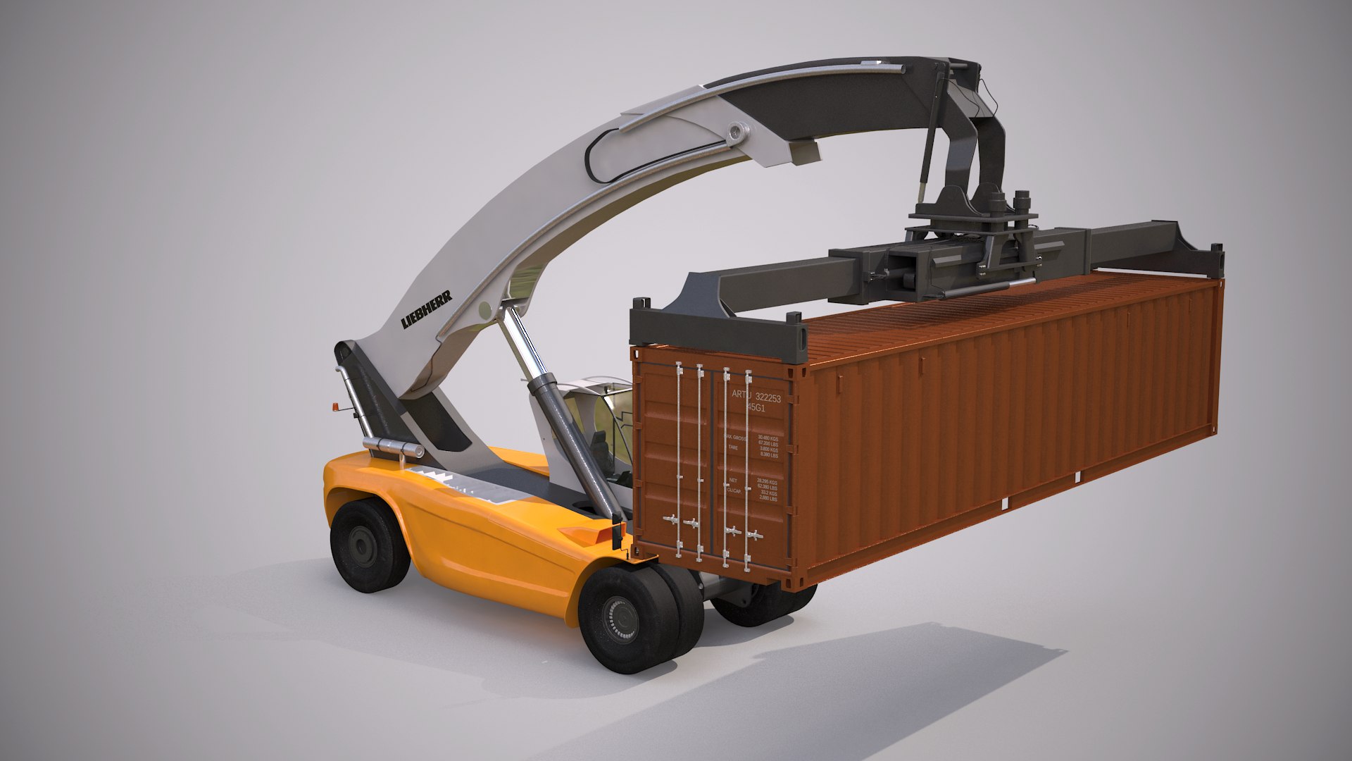 Liebherr Reachstacker Reach 3D Model - TurboSquid 1627295