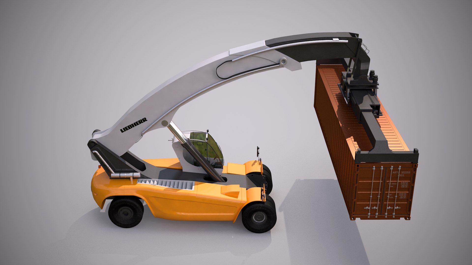 Liebherr Reachstacker Reach 3D Model - TurboSquid 1627295