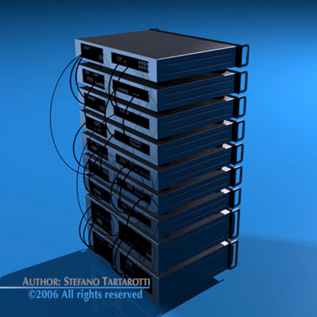 3d Server Rack Model