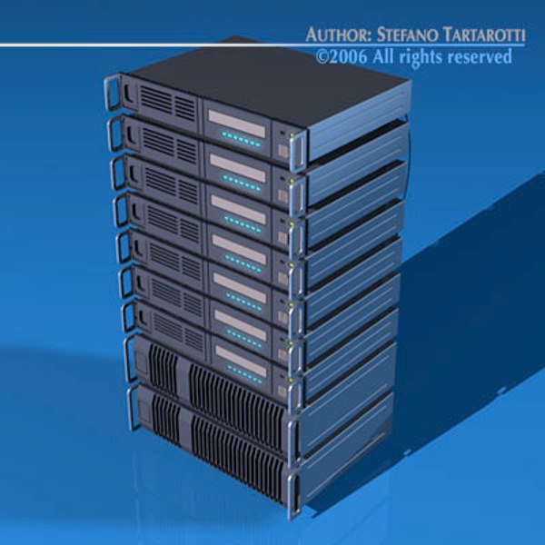 server rack 3d model