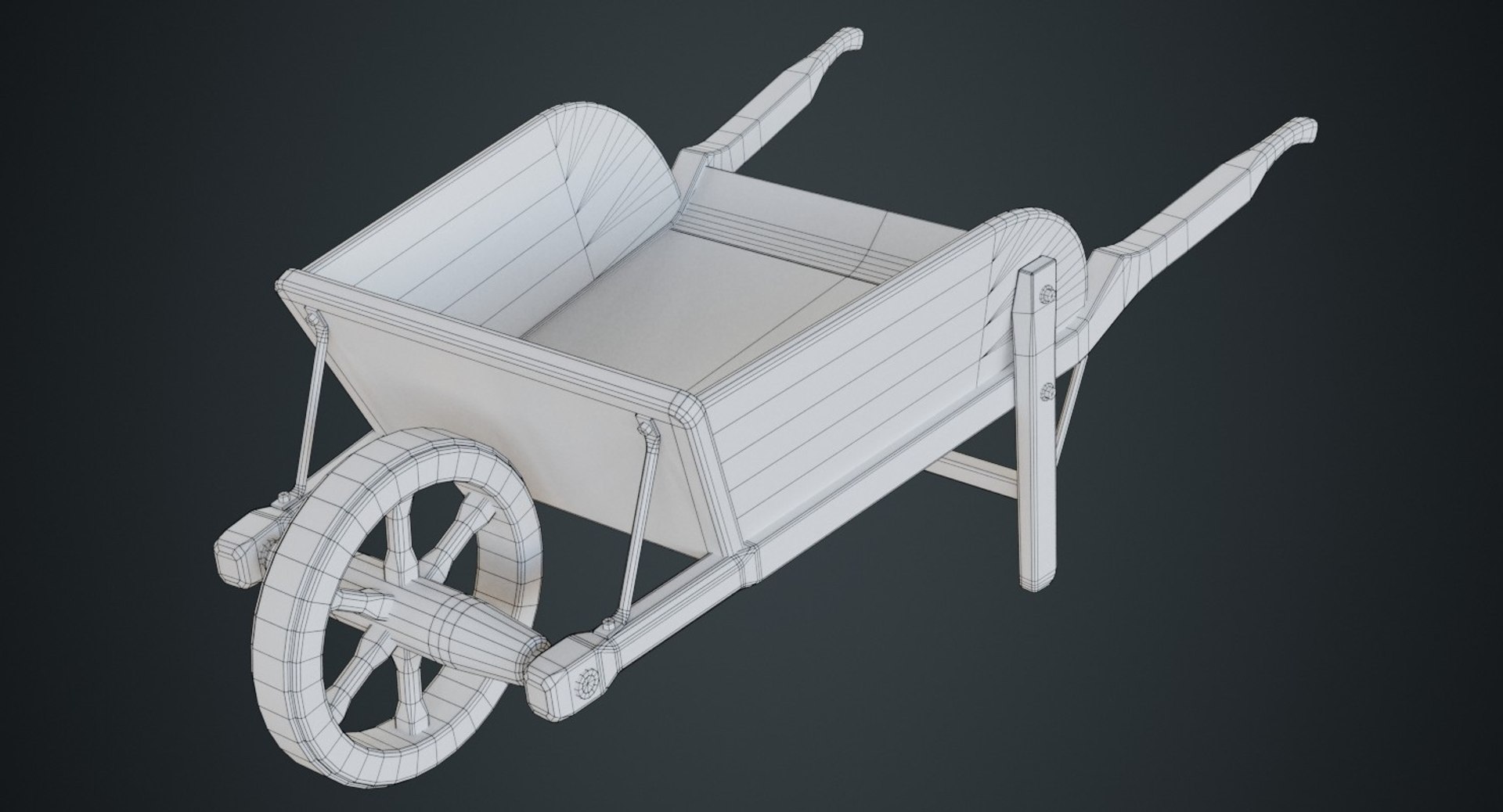 Wheelbarrow 4b 3D Model - TurboSquid 1420775