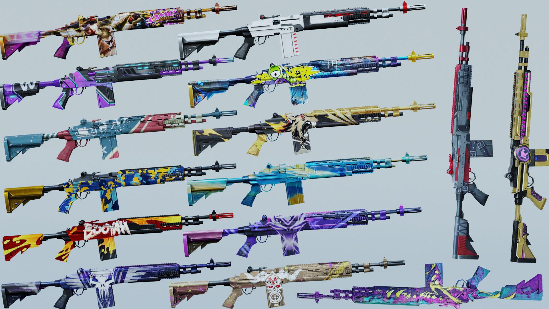 3D M14 Rifle Game Weapon 15x - TurboSquid 1837920