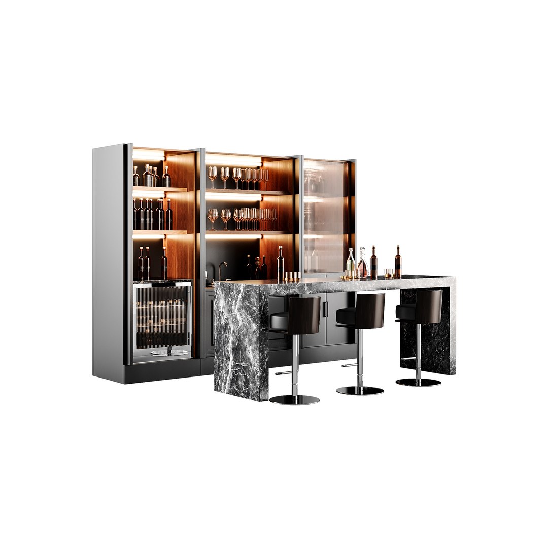 3D BAR 1 Model - TurboSquid 2285623