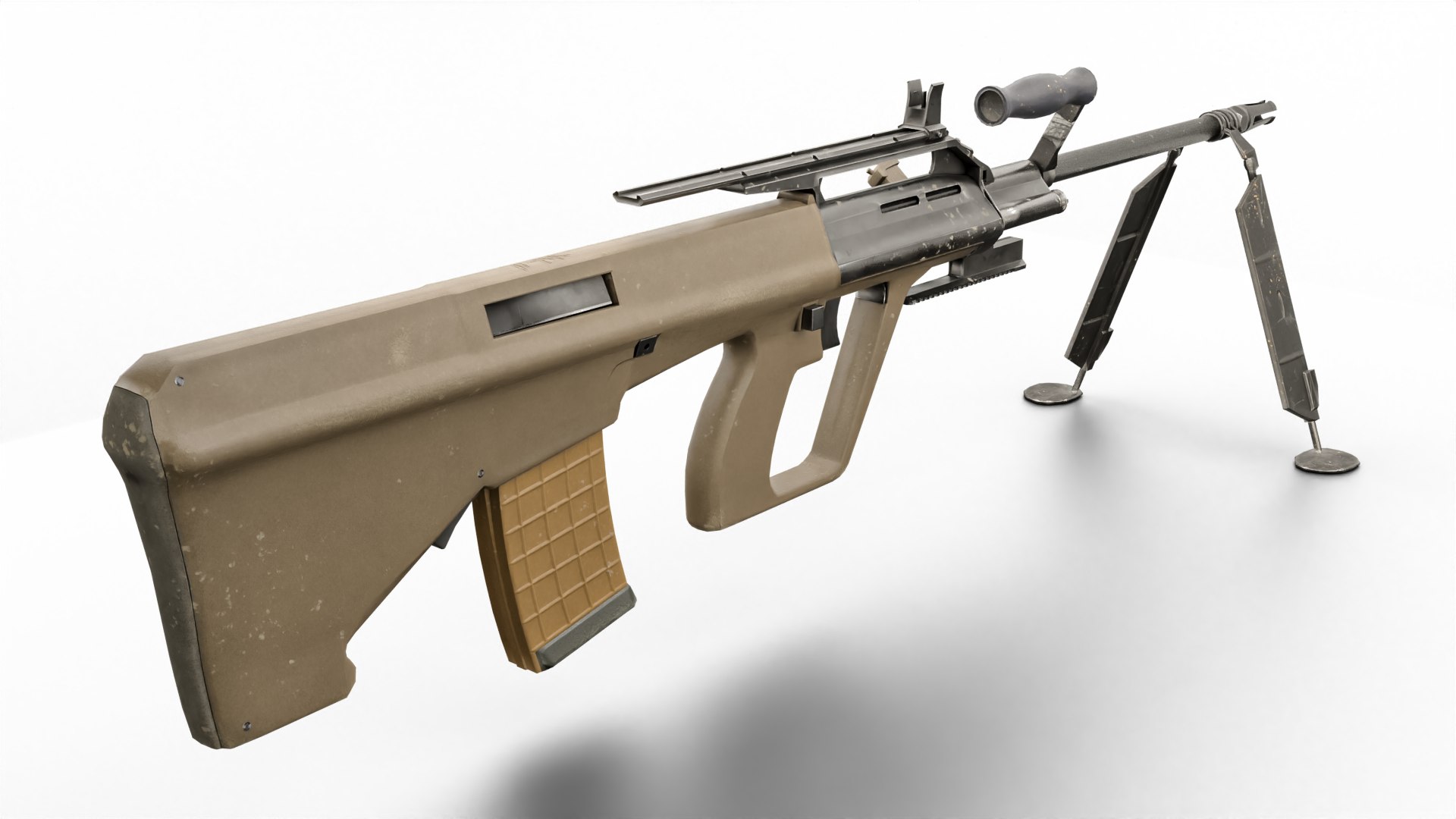 AUG Tactical Rifle Set Game-Ready Bullpup Weapons 3 Variants With PBR ...