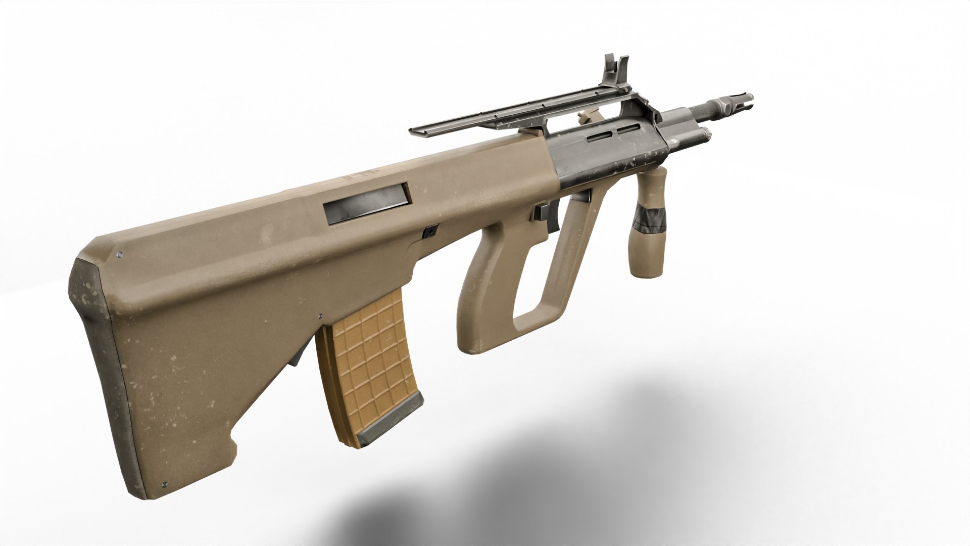 AUG Tactical Rifle Set Game-Ready Bullpup Weapons 3 Variants With PBR ...