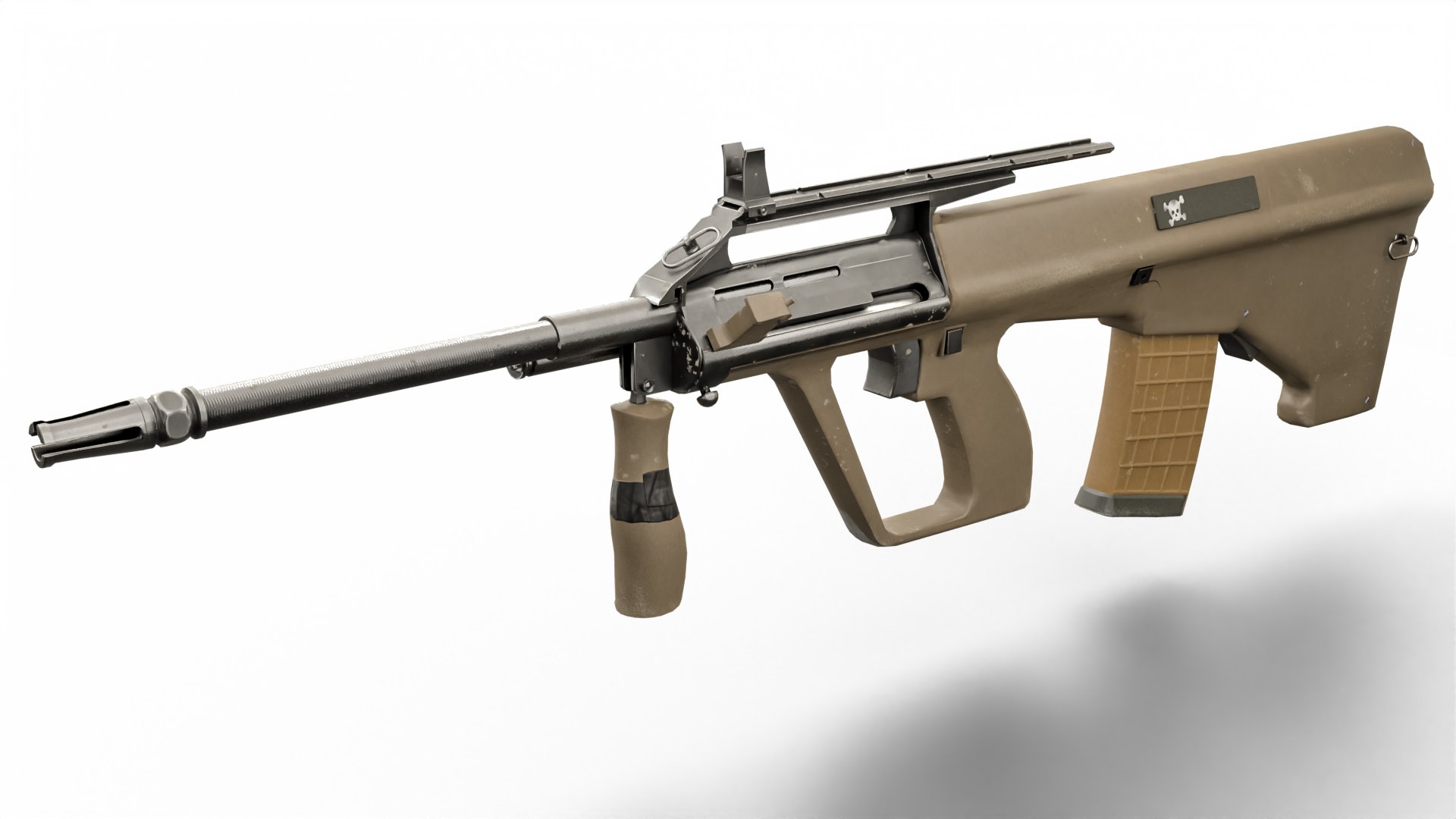 AUG Tactical Rifle Set Game-Ready Bullpup Weapons 3 Variants With PBR ...