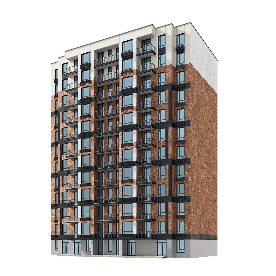 3D Residential Building 003 - TurboSquid 2060197