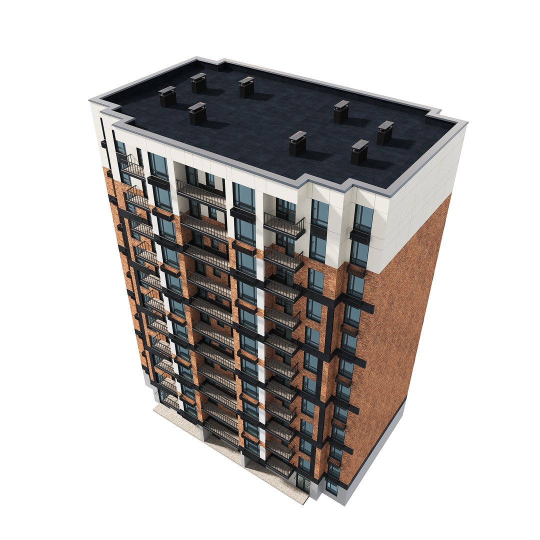 3D Residential Building 003 - TurboSquid 2060197
