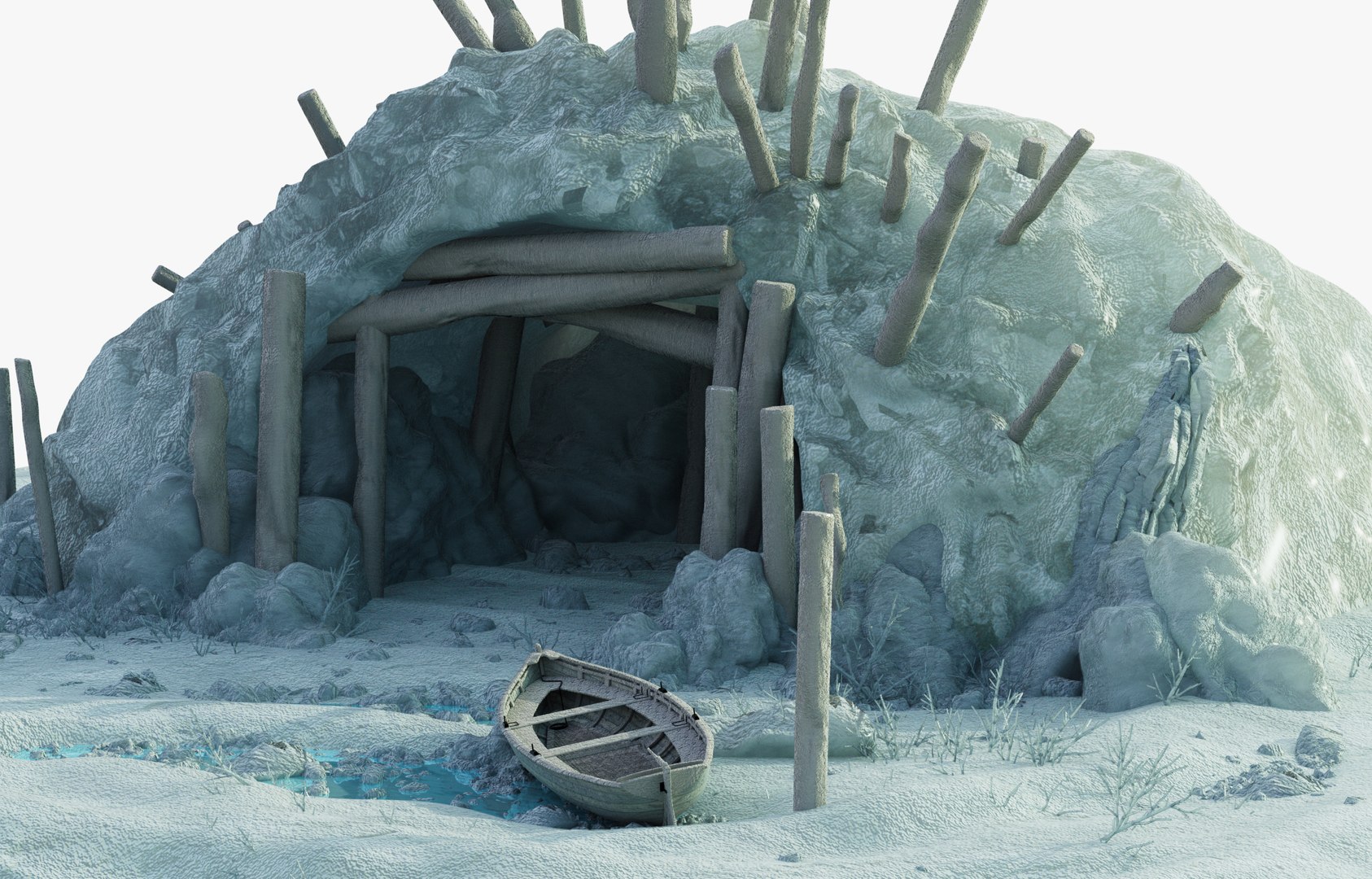 Ice Igloo Cave 3D Model - TurboSquid 2025200