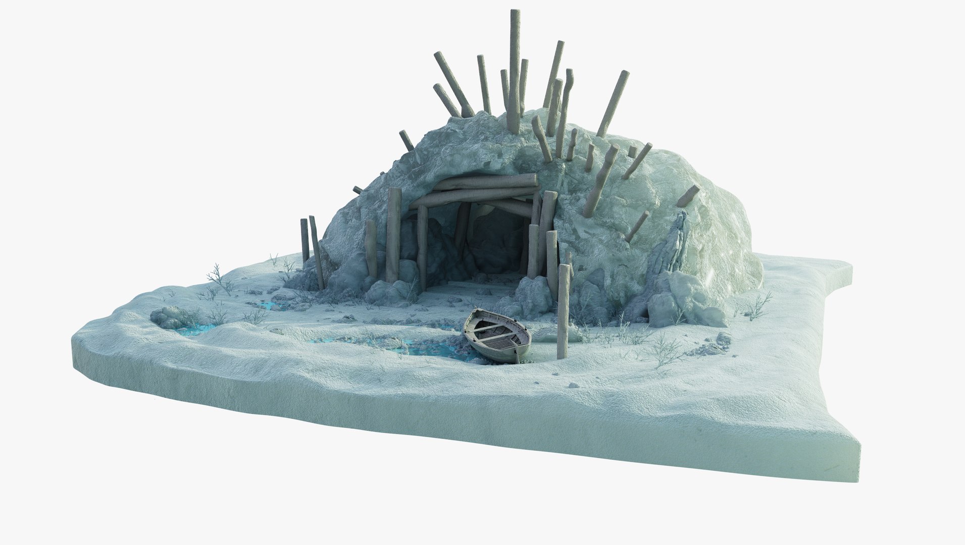 Ice Igloo Cave 3D Model - TurboSquid 2025200