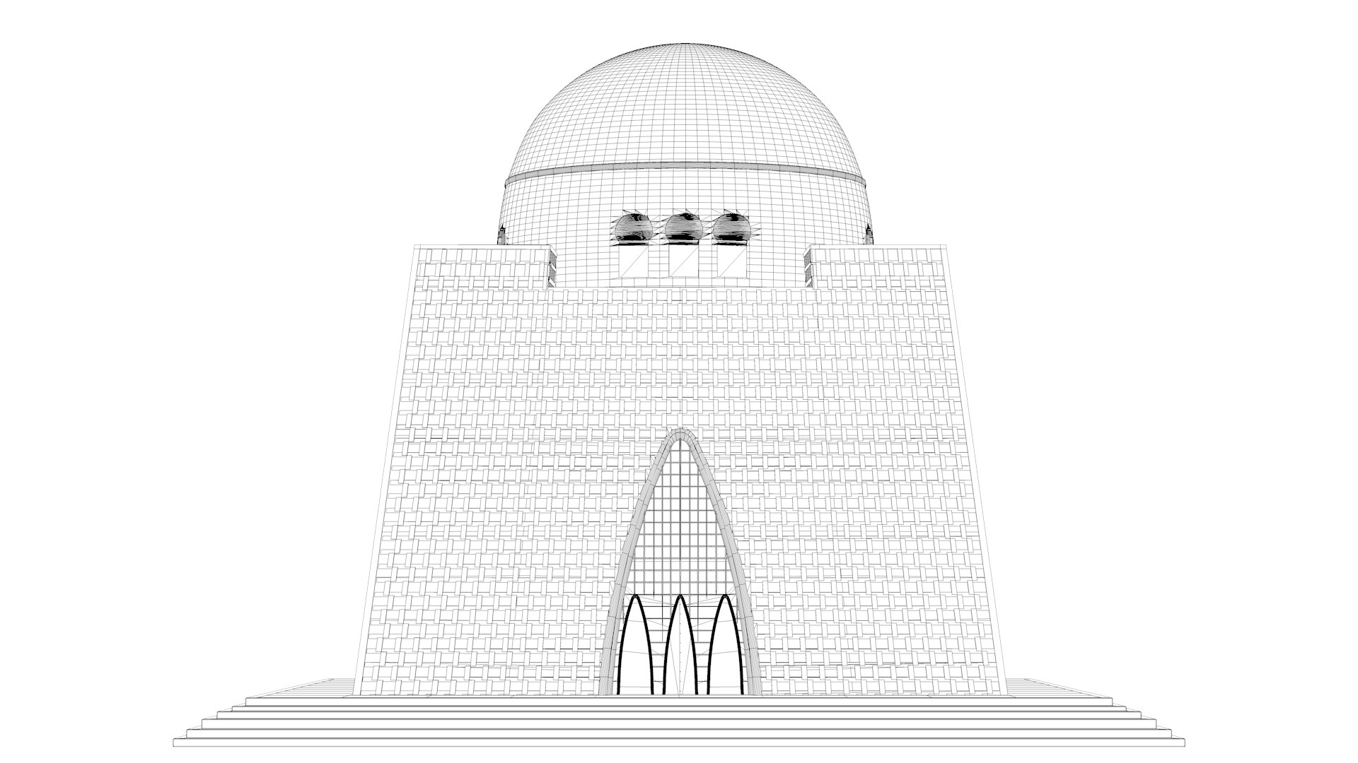 Quaid-e-Azam Tomb 3D Model - TurboSquid 2358621