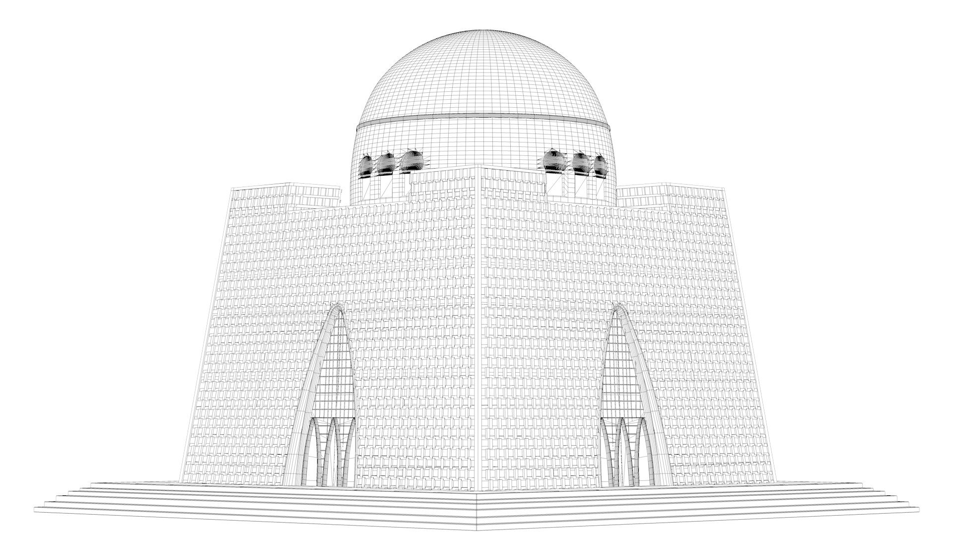 Quaid-e-Azam Tomb 3D Model - TurboSquid 2358621