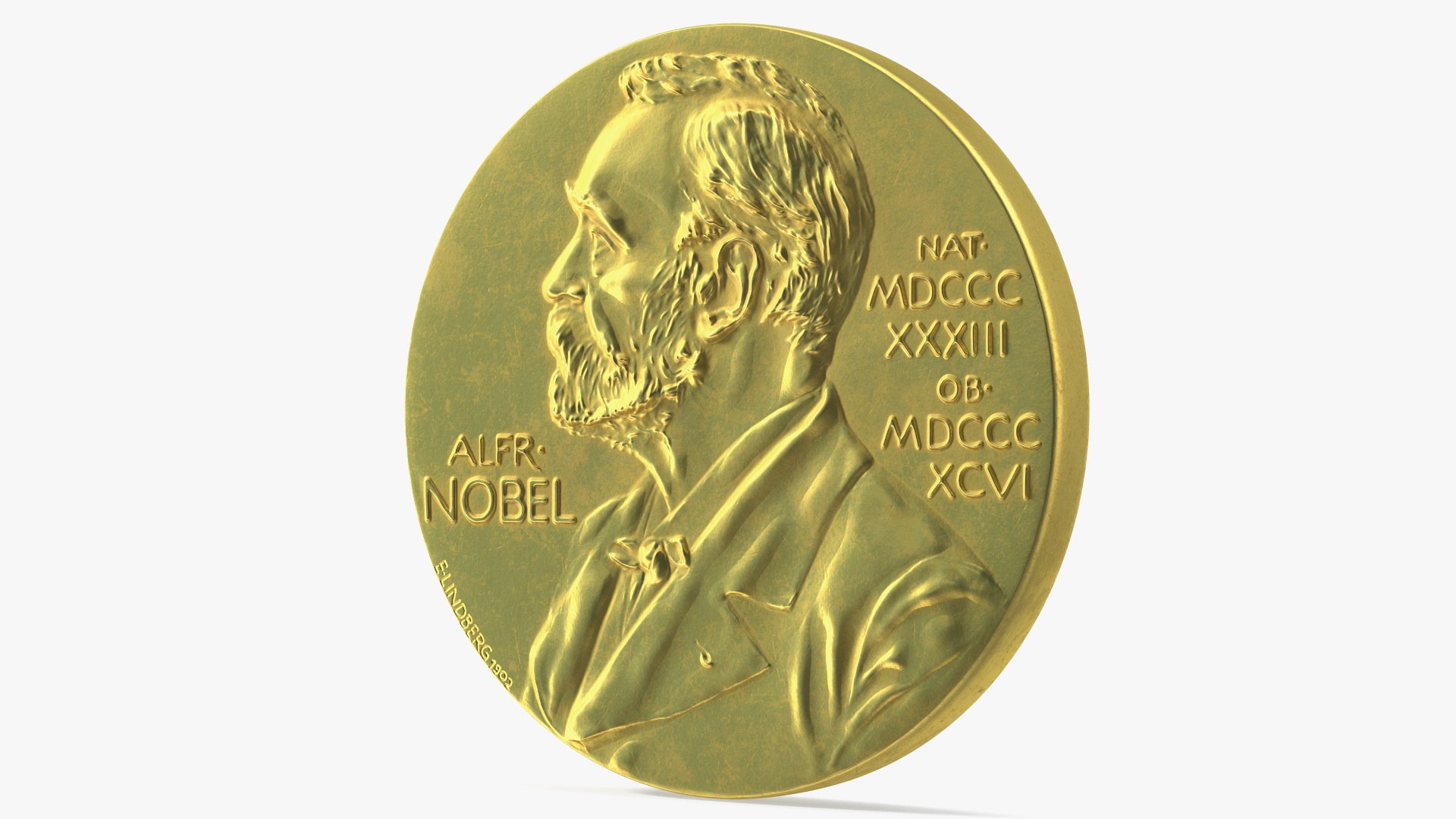 Nobel Medal for Physics and Chemistry 3D model - TurboSquid 1853384