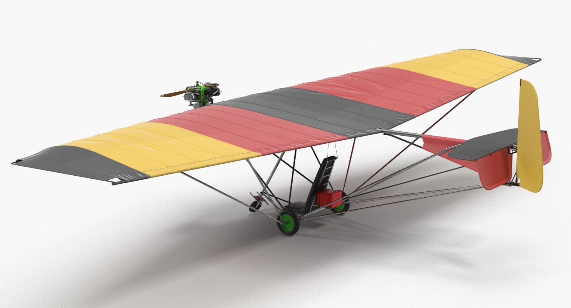 Ultralight Aircraft Chotia Weedhopper 3d Model