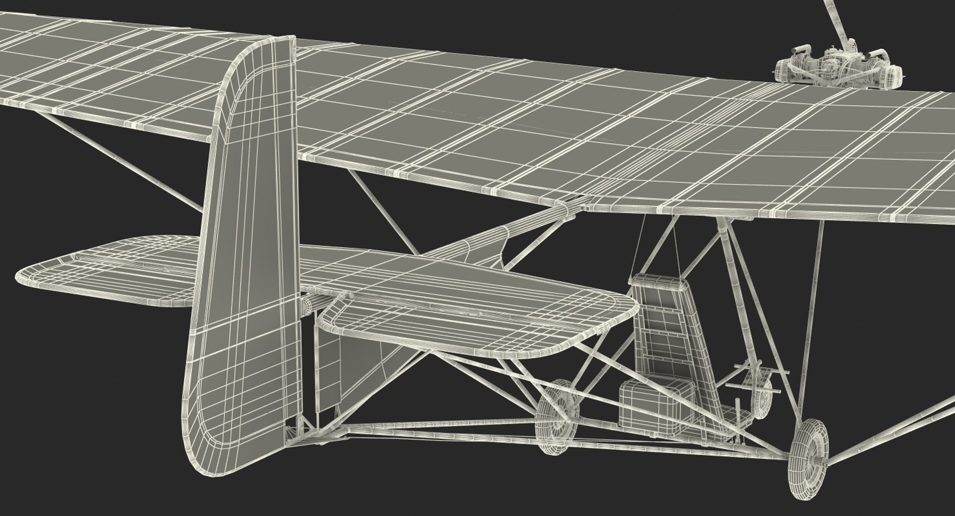 Ultralight Aircraft Chotia Weedhopper 3d Model