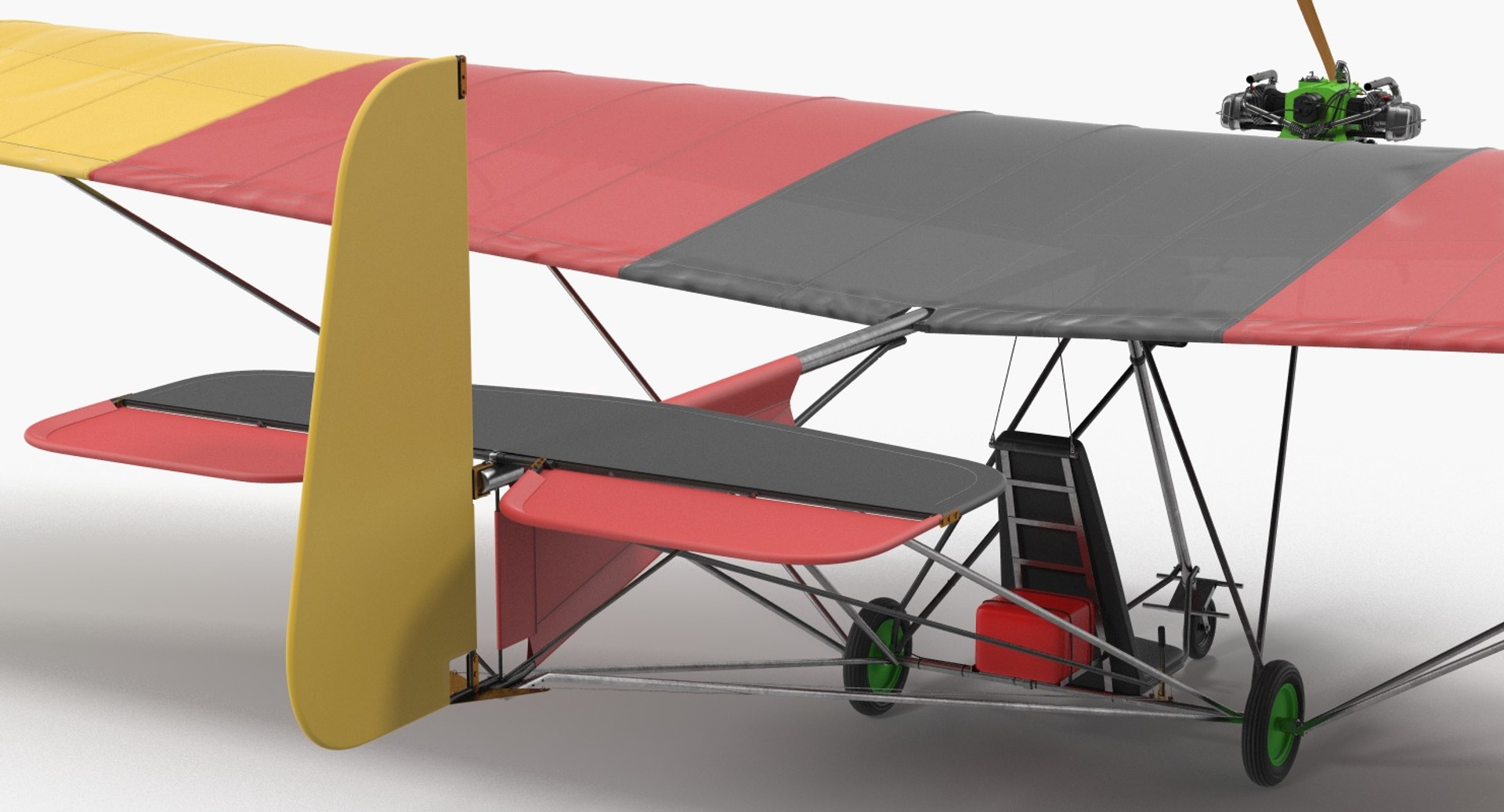 Ultralight Aircraft Chotia Weedhopper 3d Model