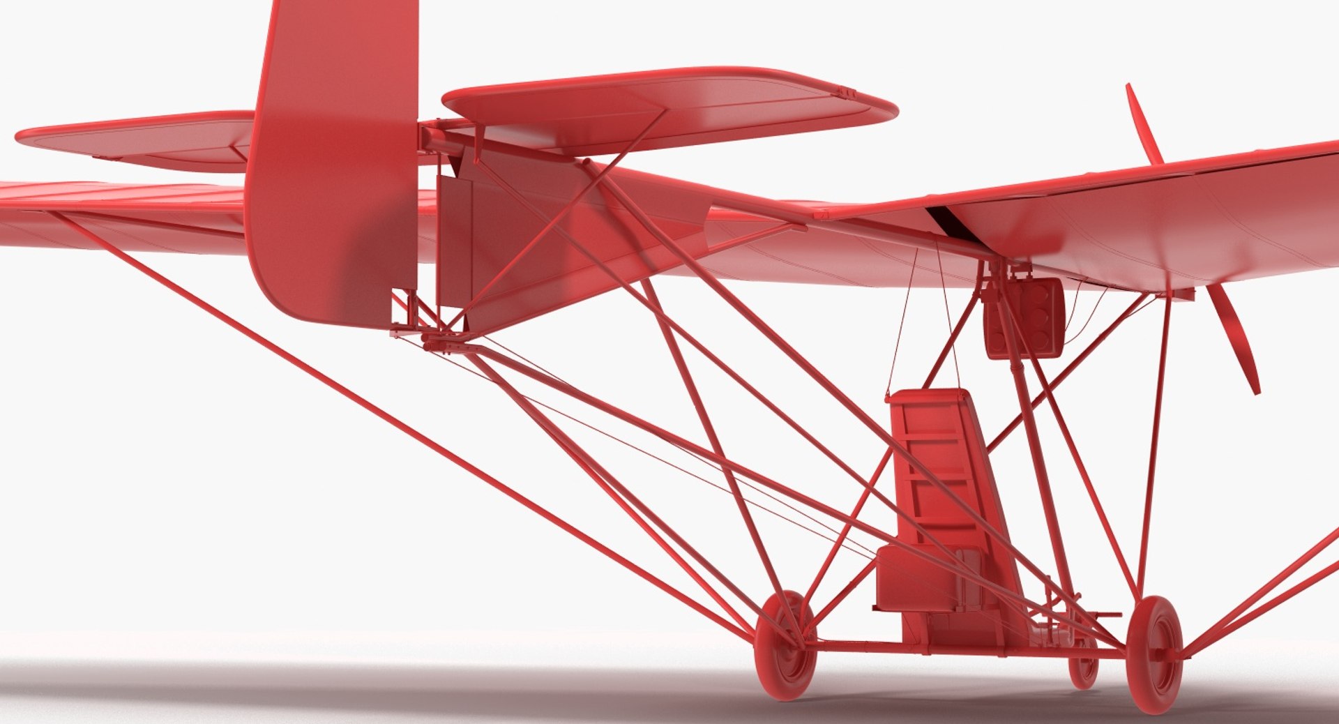 Ultralight Aircraft Chotia Weedhopper 3d Model
