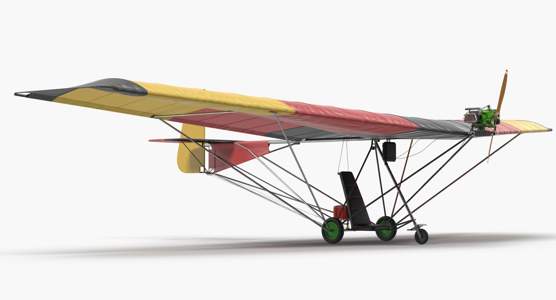Ultralight Aircraft Chotia Weedhopper 3d Model