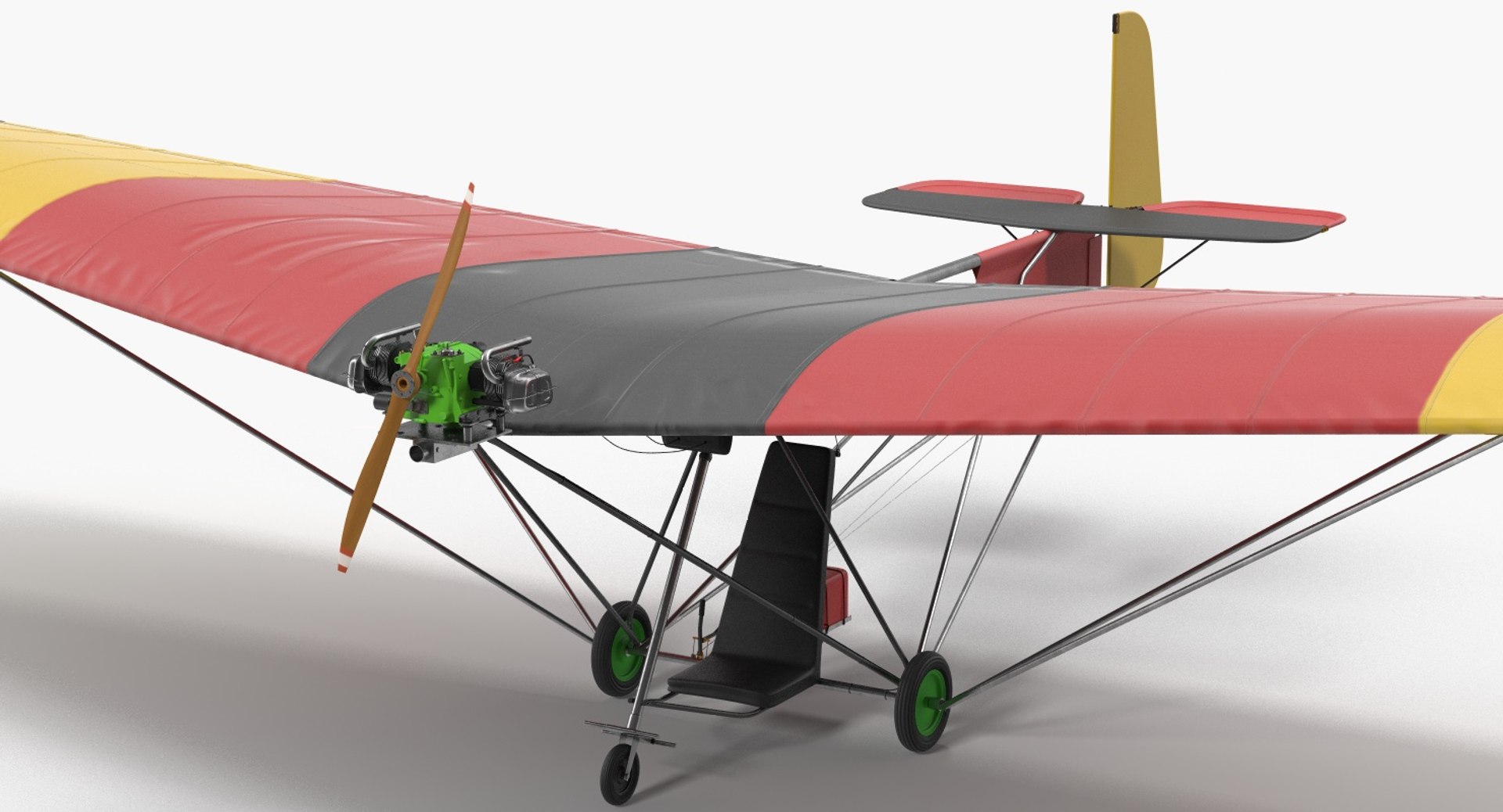 Ultralight Aircraft Chotia Weedhopper 3d Model