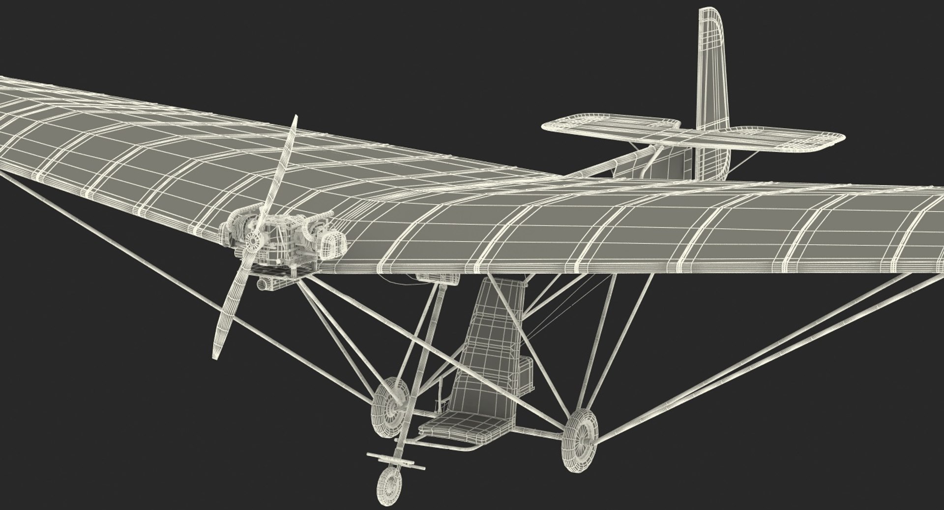 Ultralight Aircraft Chotia Weedhopper 3d Model