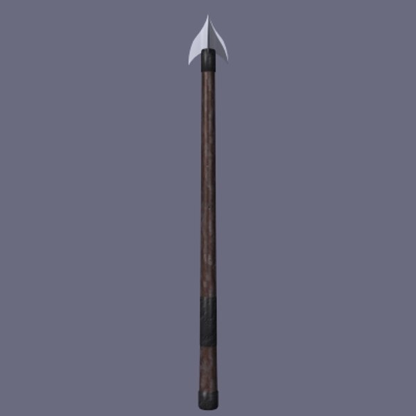 3d model simple spear
