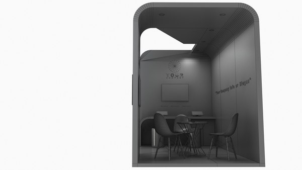 Modern Small Exhibition Booth Collection 3D - TurboSquid 1776703
