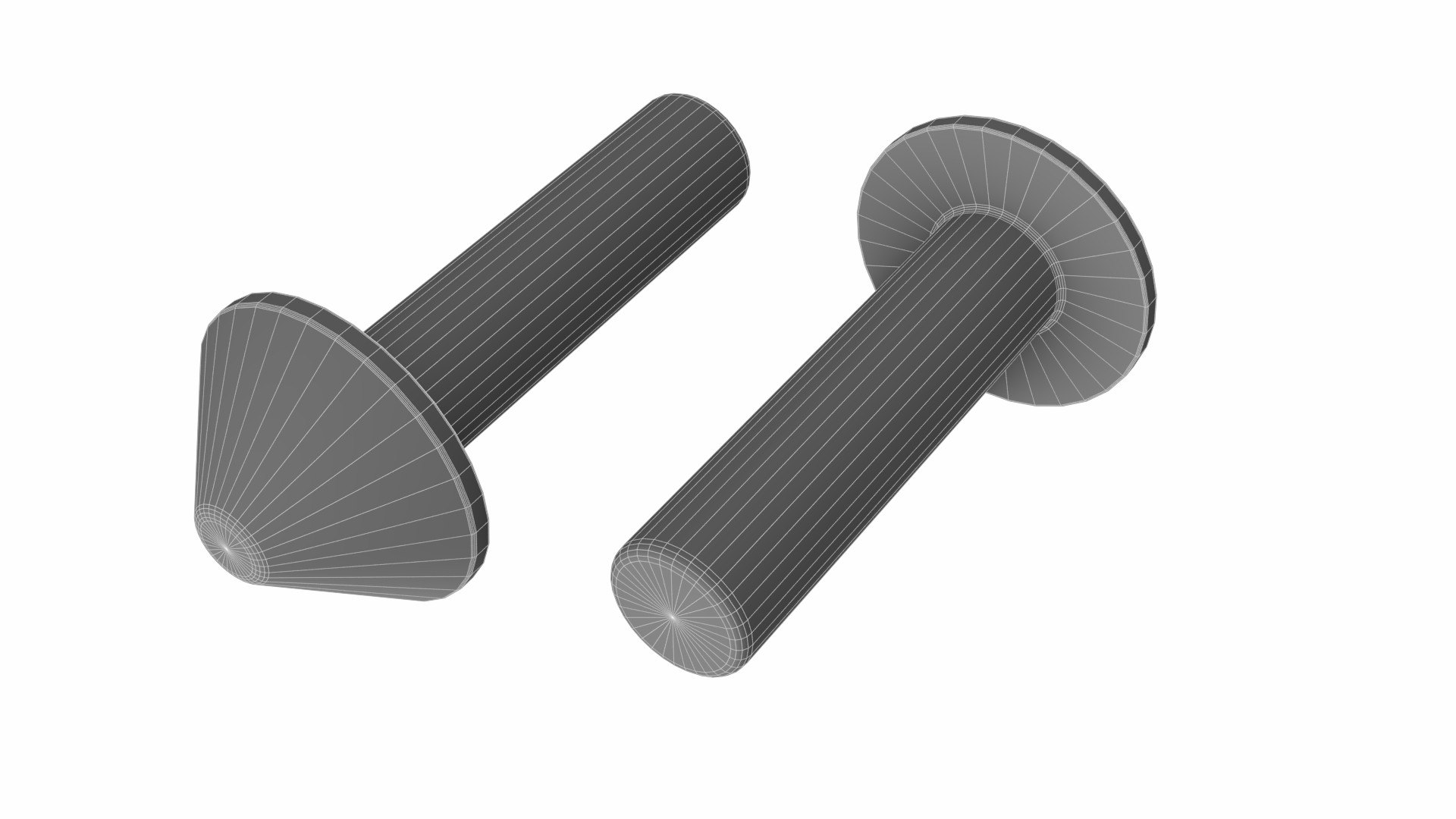 3D model Collection of 21 rivets pins studs and washers - TurboSquid ...