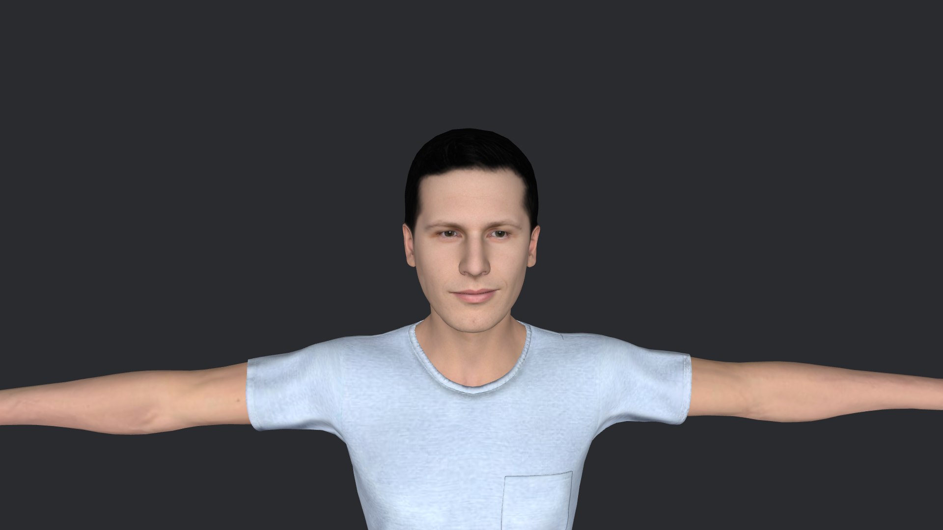 Andy Sandberg Hyper Realistic Full Body Fully Rigged 3D Character 3D ...