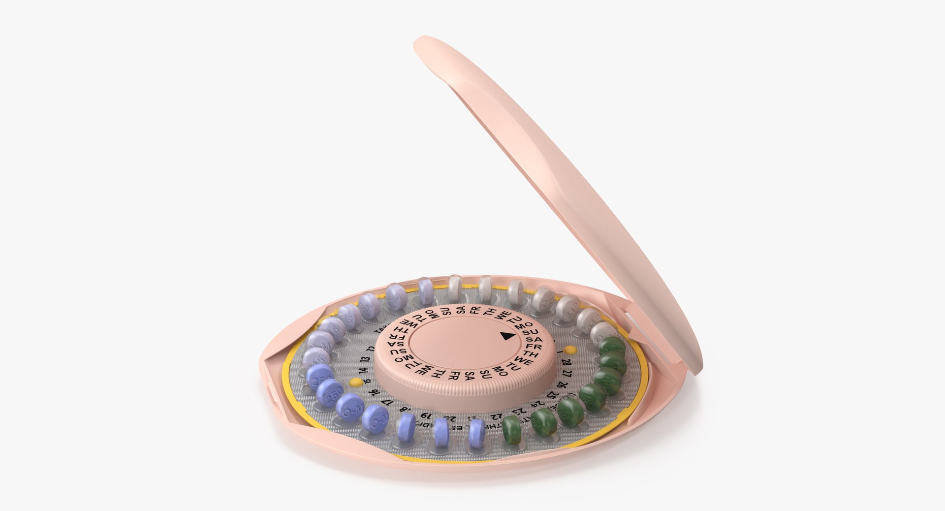 3d Birth Control Pill Package Model