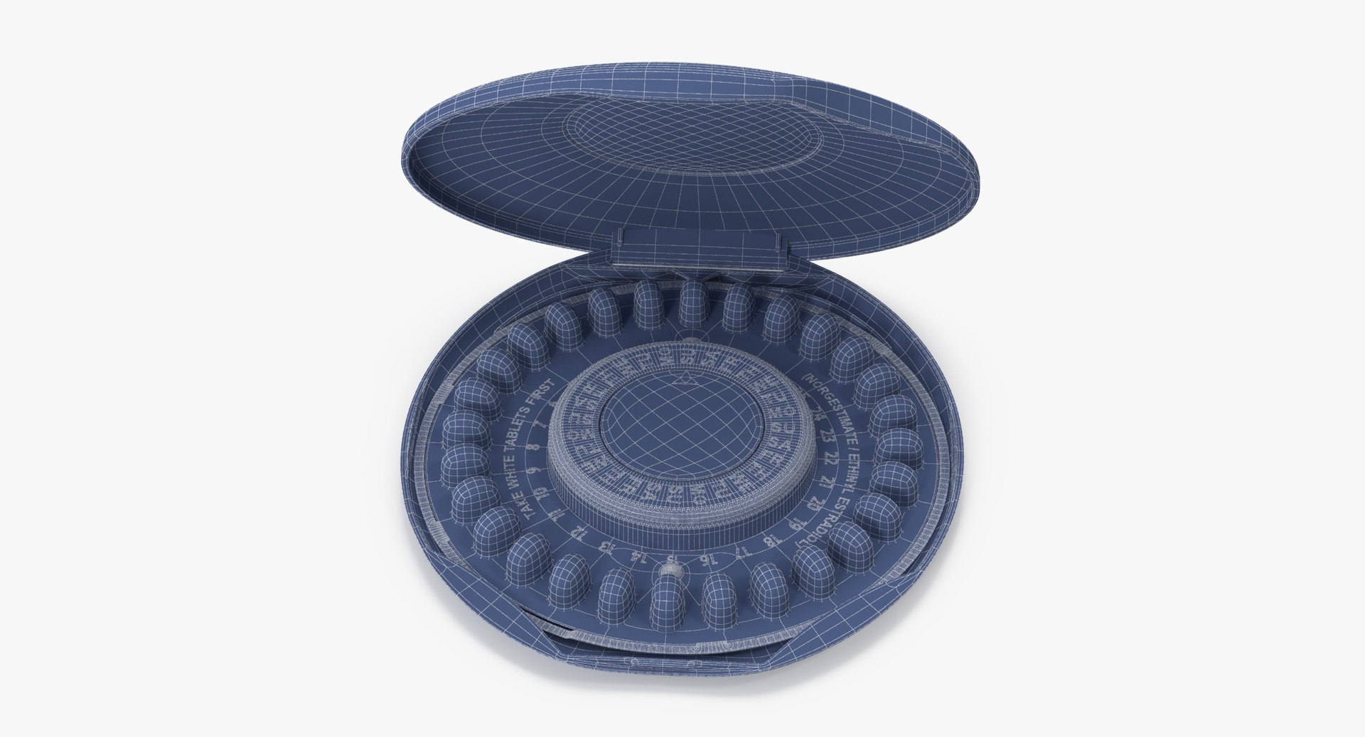 3d Birth Control Pill Package Model