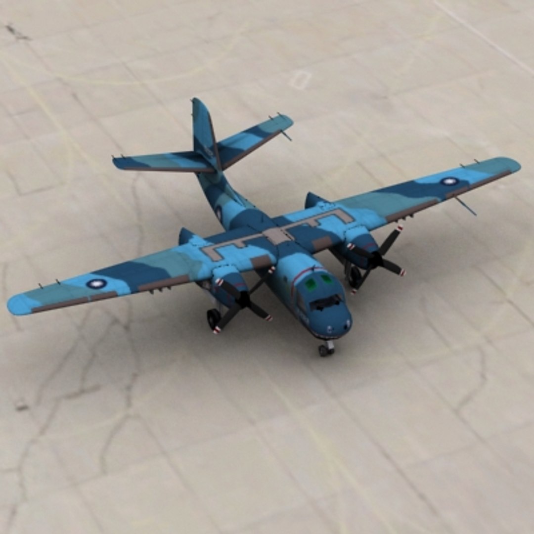 3d Model Of Tracker Aircraft