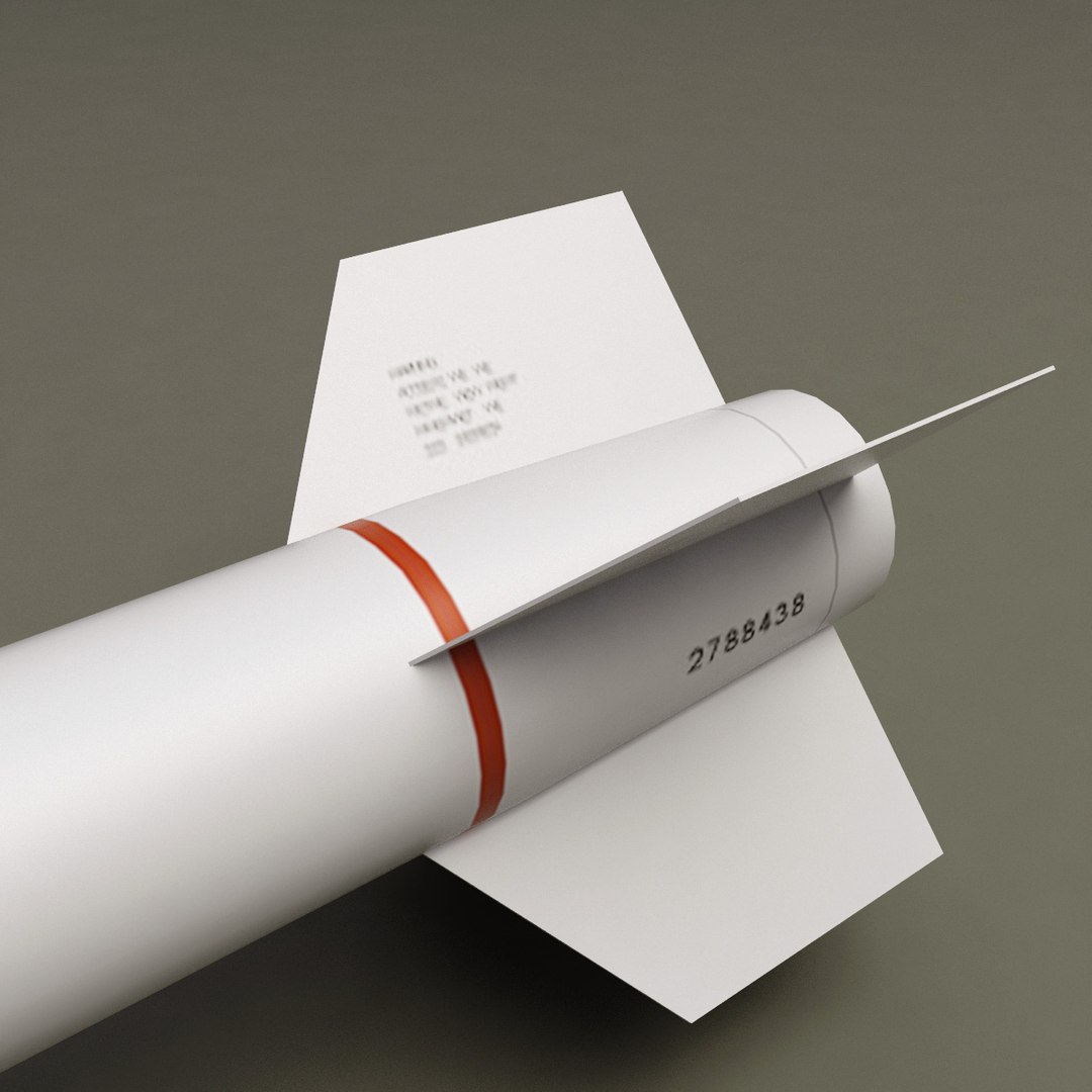 Aircraft Missile Agm-88 Harm 3d Model