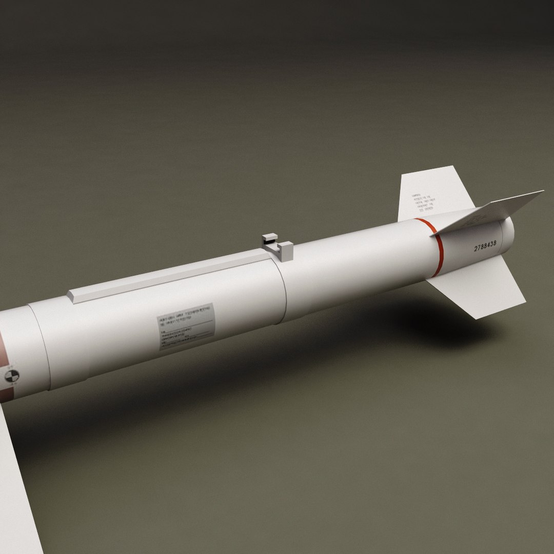 Aircraft Missile Agm-88 Harm 3d Model