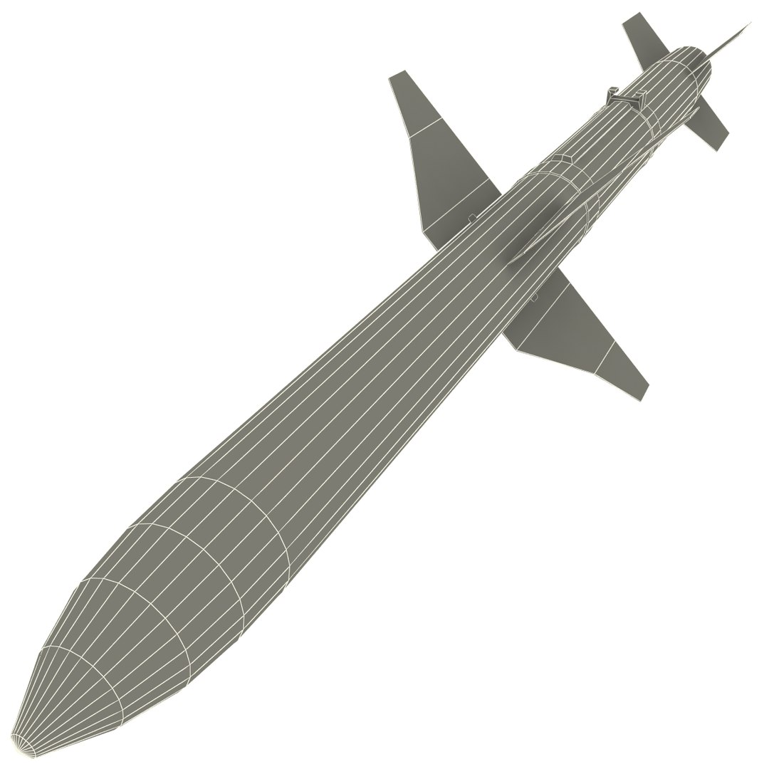 Aircraft Missile Agm-88 Harm 3d Model