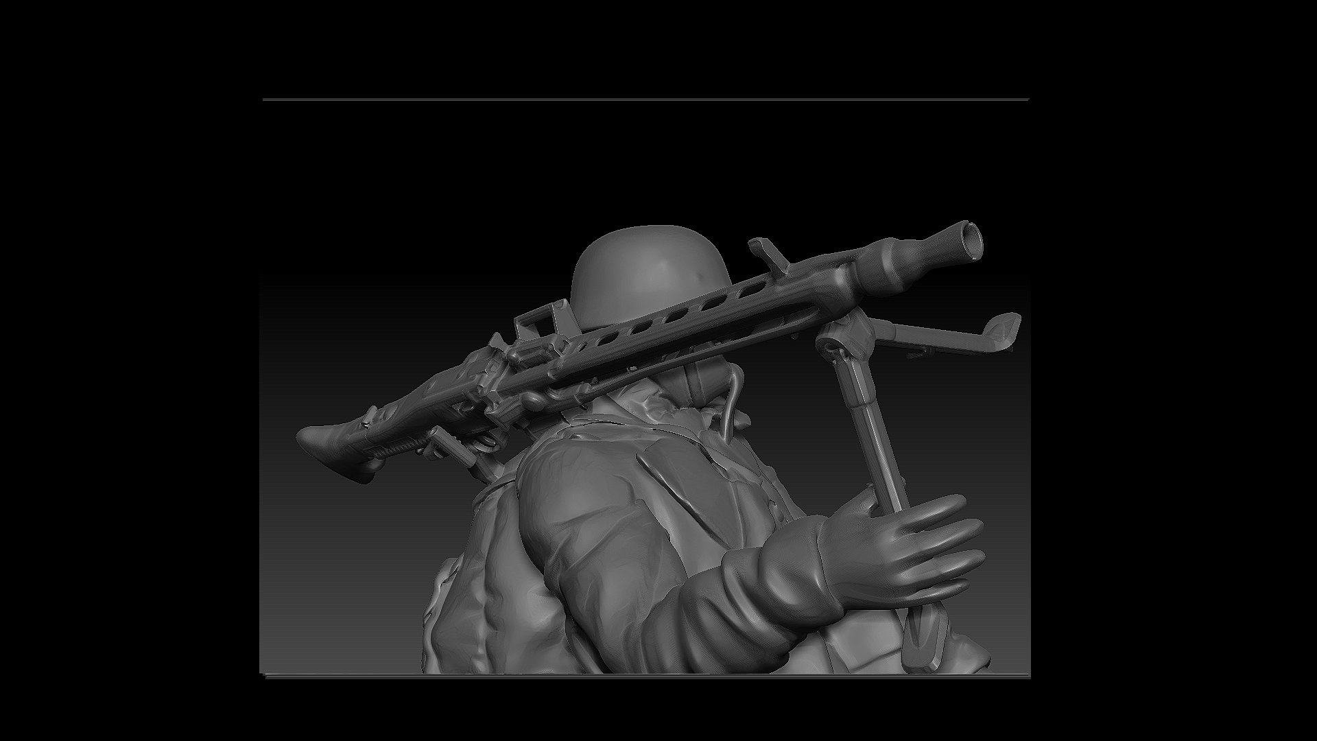 WW2 German Machine Gunner 3D - TurboSquid 2283542