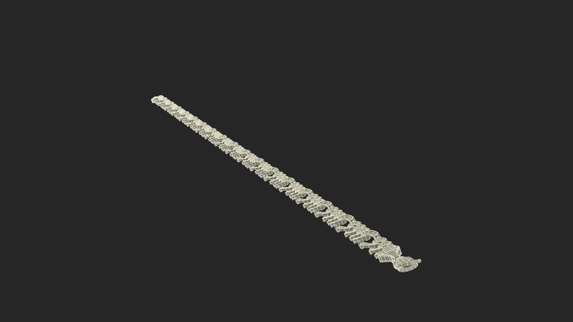 Figaro Jewelry Silver Chain 3D Model - TurboSquid 2245082