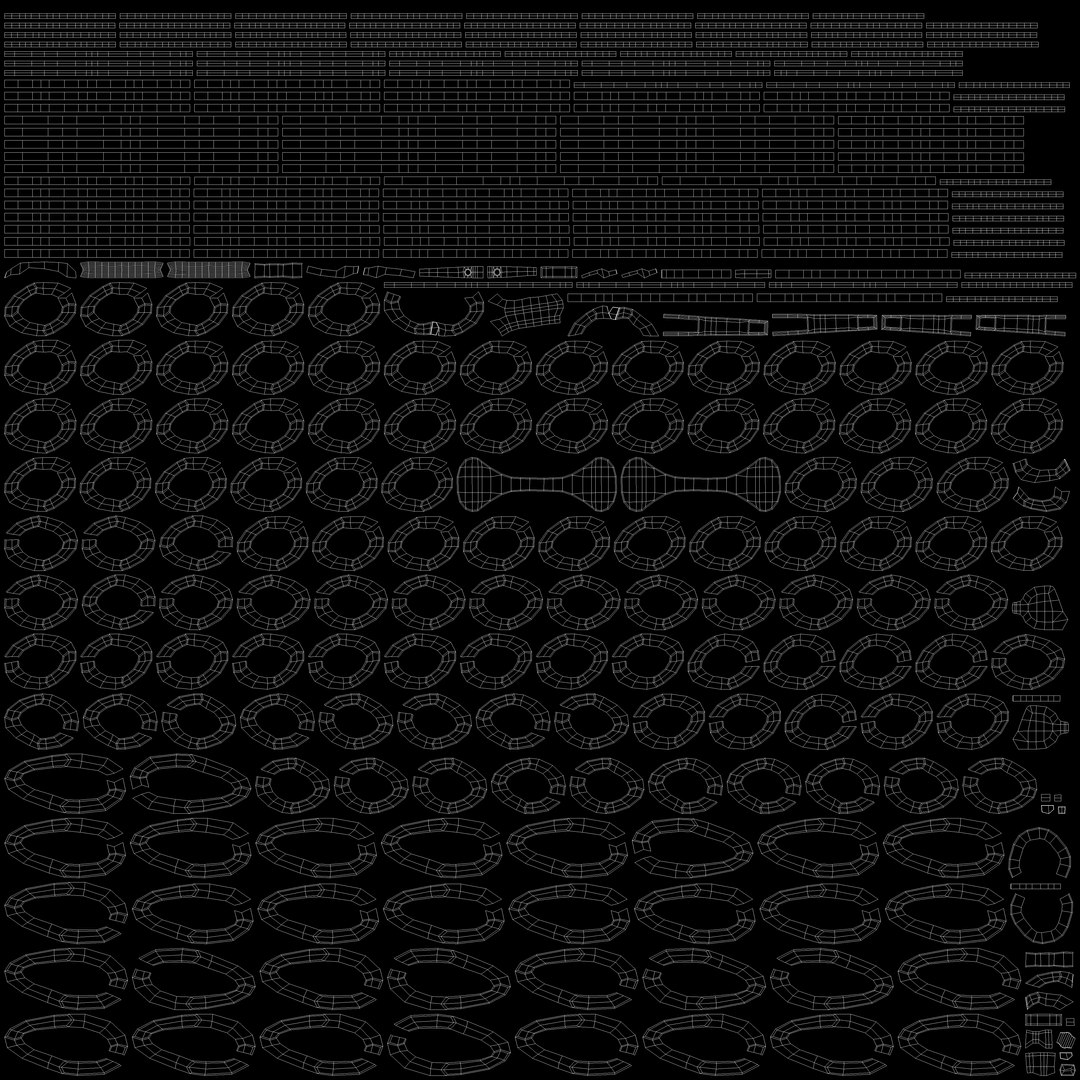 Figaro Jewelry Silver Chain 3D Model - TurboSquid 2245082