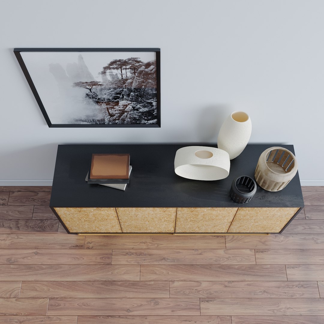 Media Console 3D Model - TurboSquid 1594954