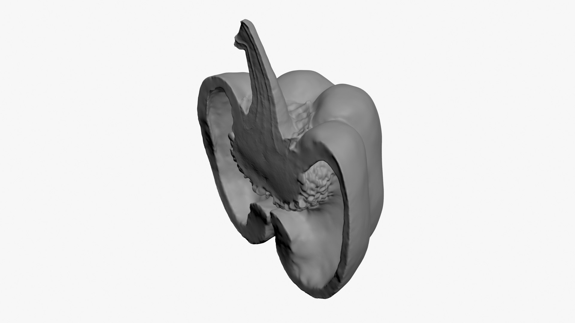 Bell Pepper Half Scan Model - TurboSquid 2262736