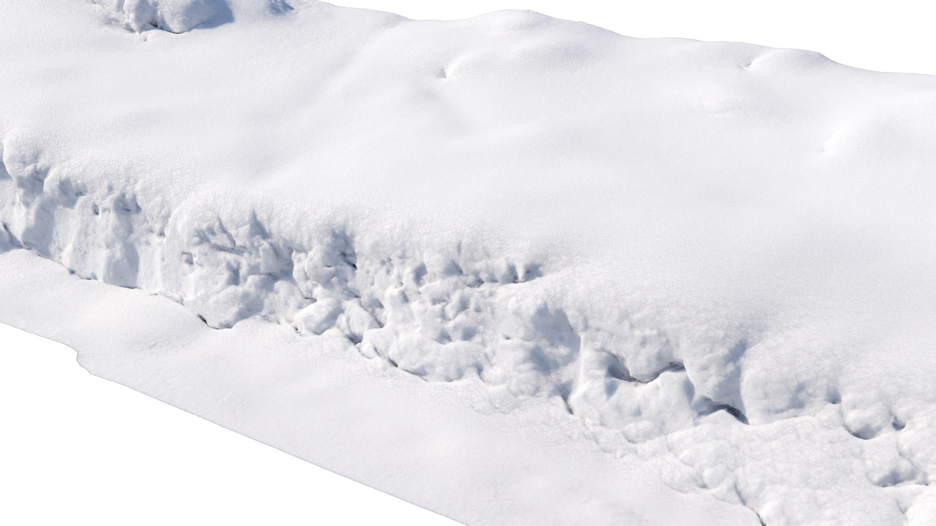 Low Snow Cliff 3D - TurboSquid 1889480