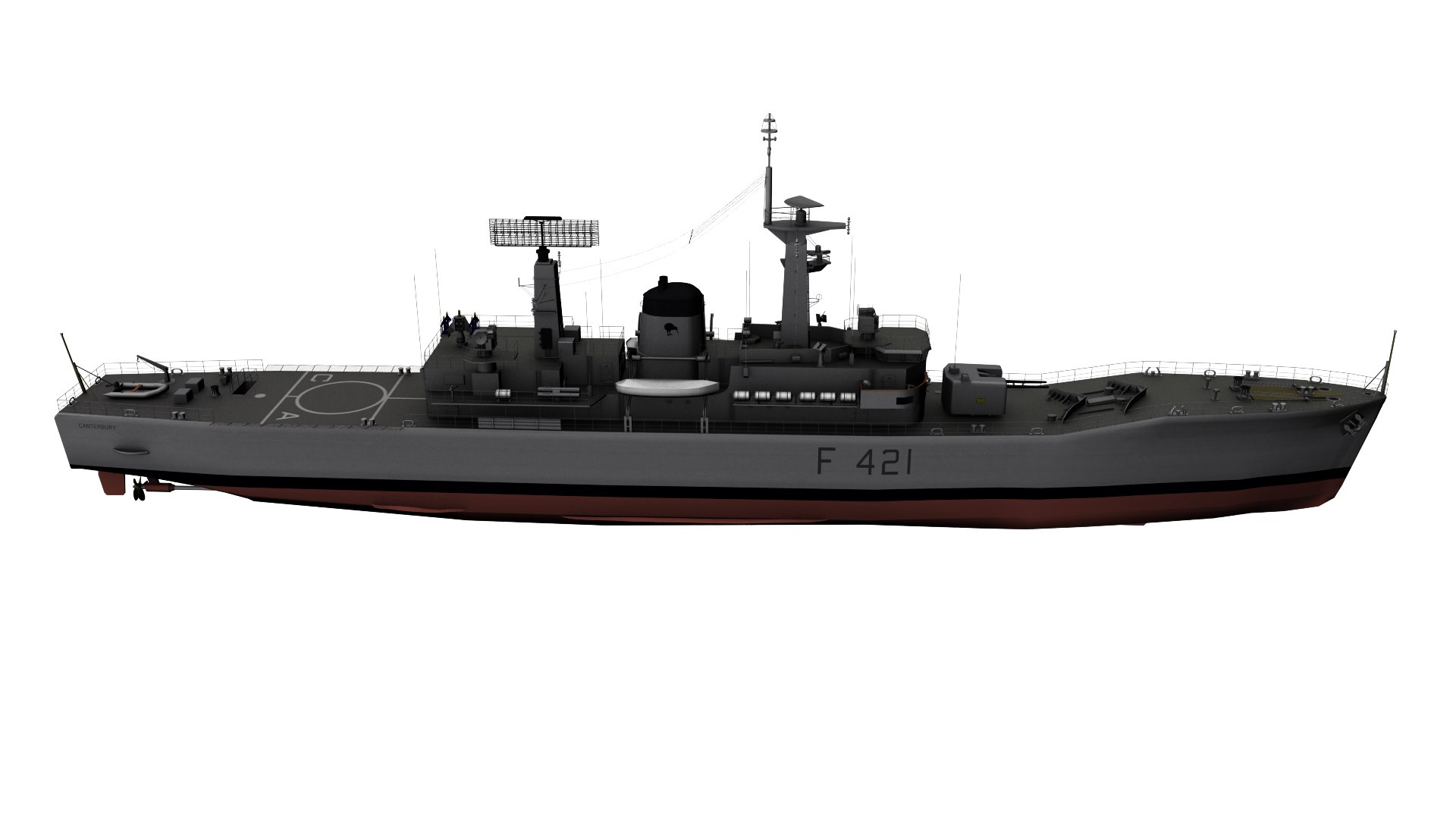 3D leander class frigates - TurboSquid 1331687
