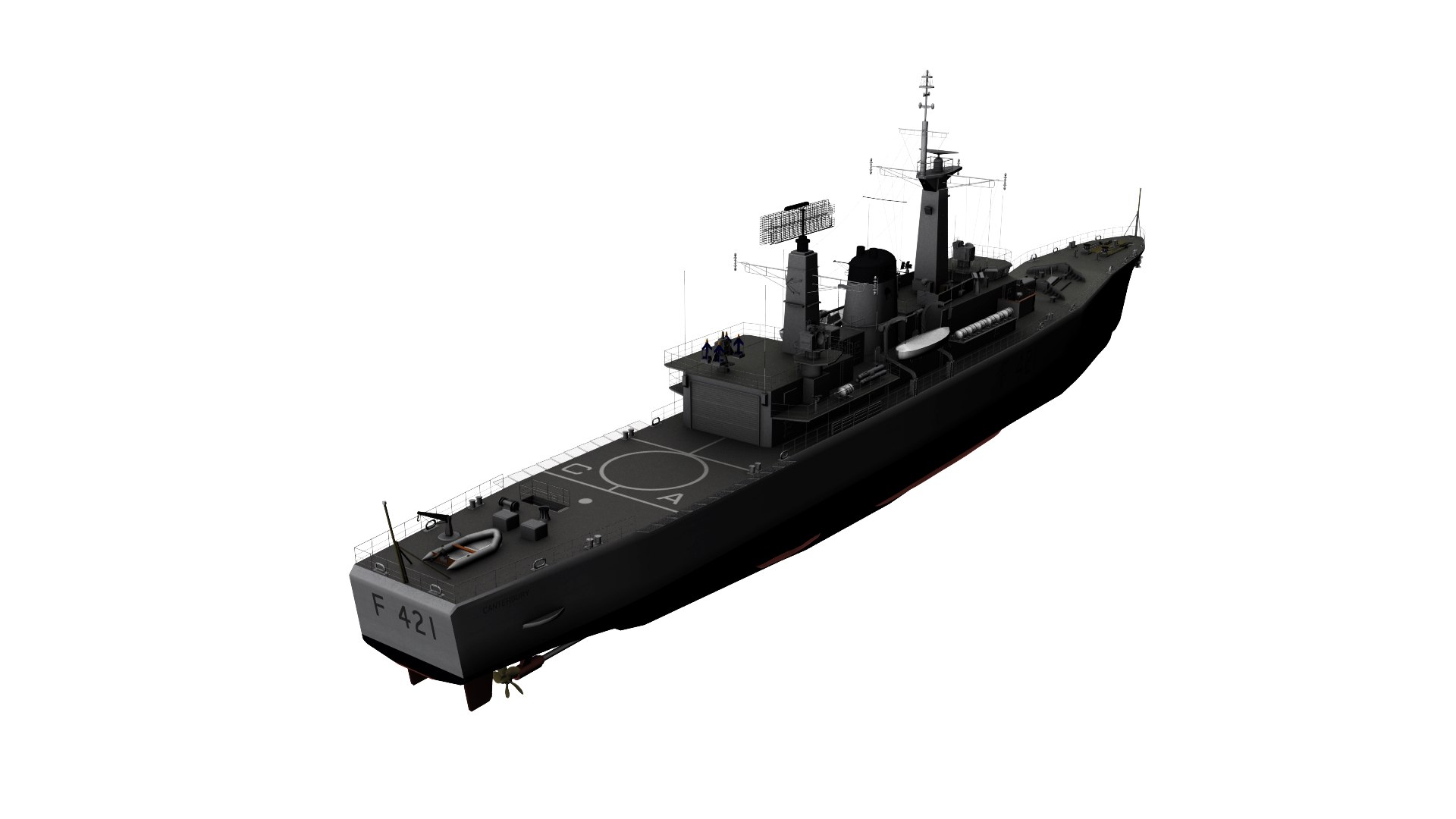 3D leander class frigates - TurboSquid 1331687