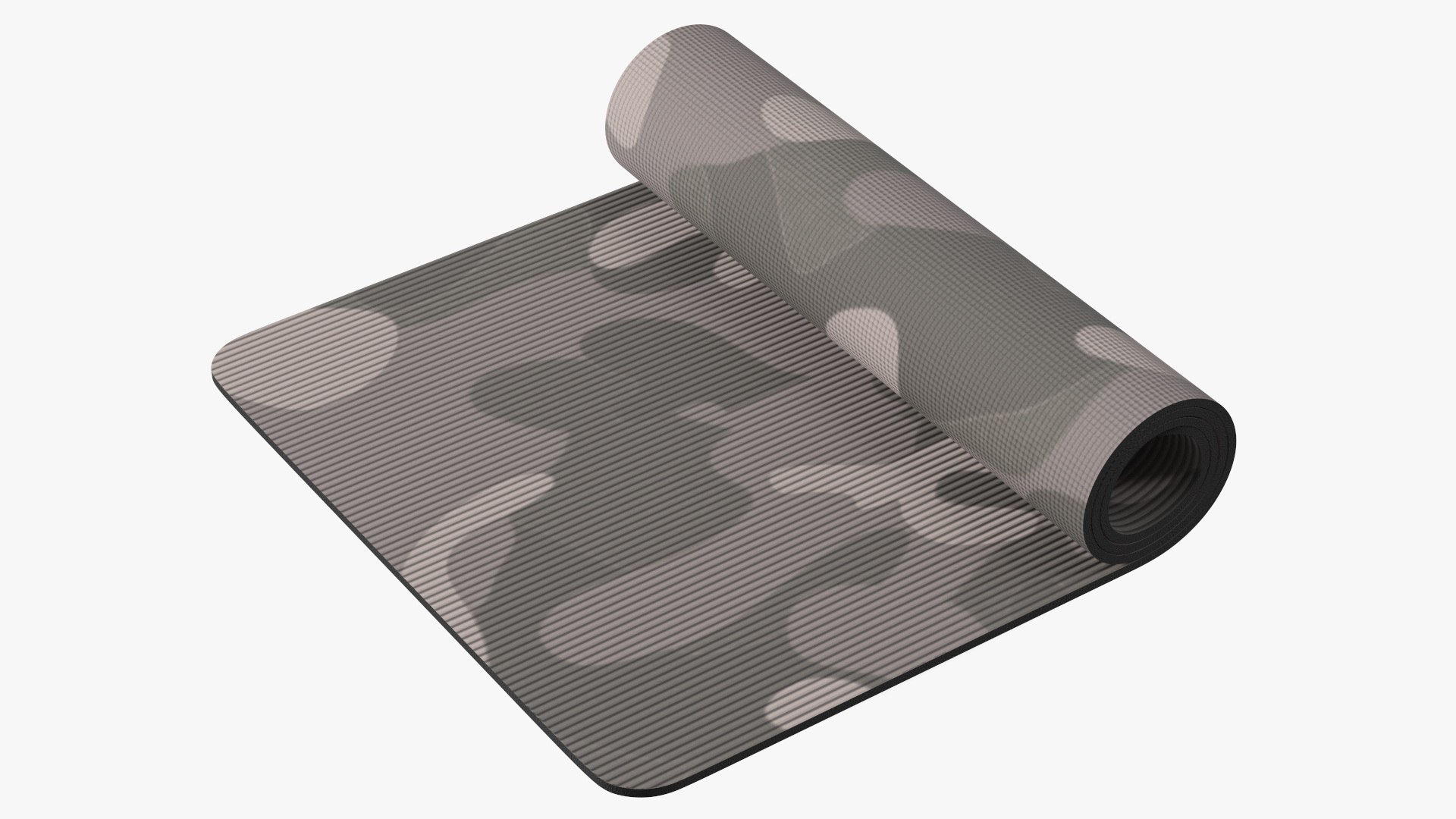 3D Model Yoga Mat Rolled Camo - TurboSquid 1905486