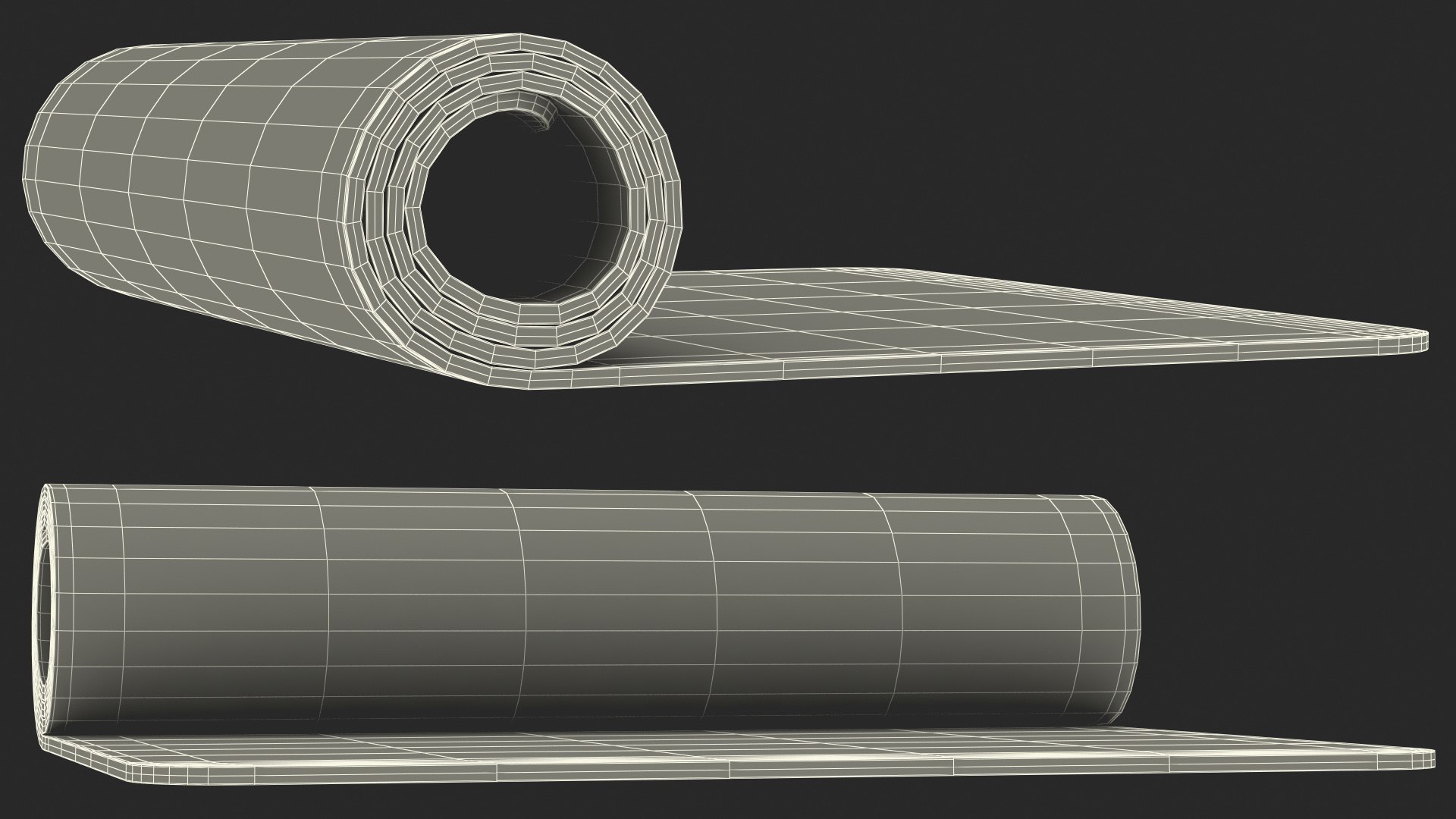 3D Model Yoga Mat Rolled Camo - TurboSquid 1905486