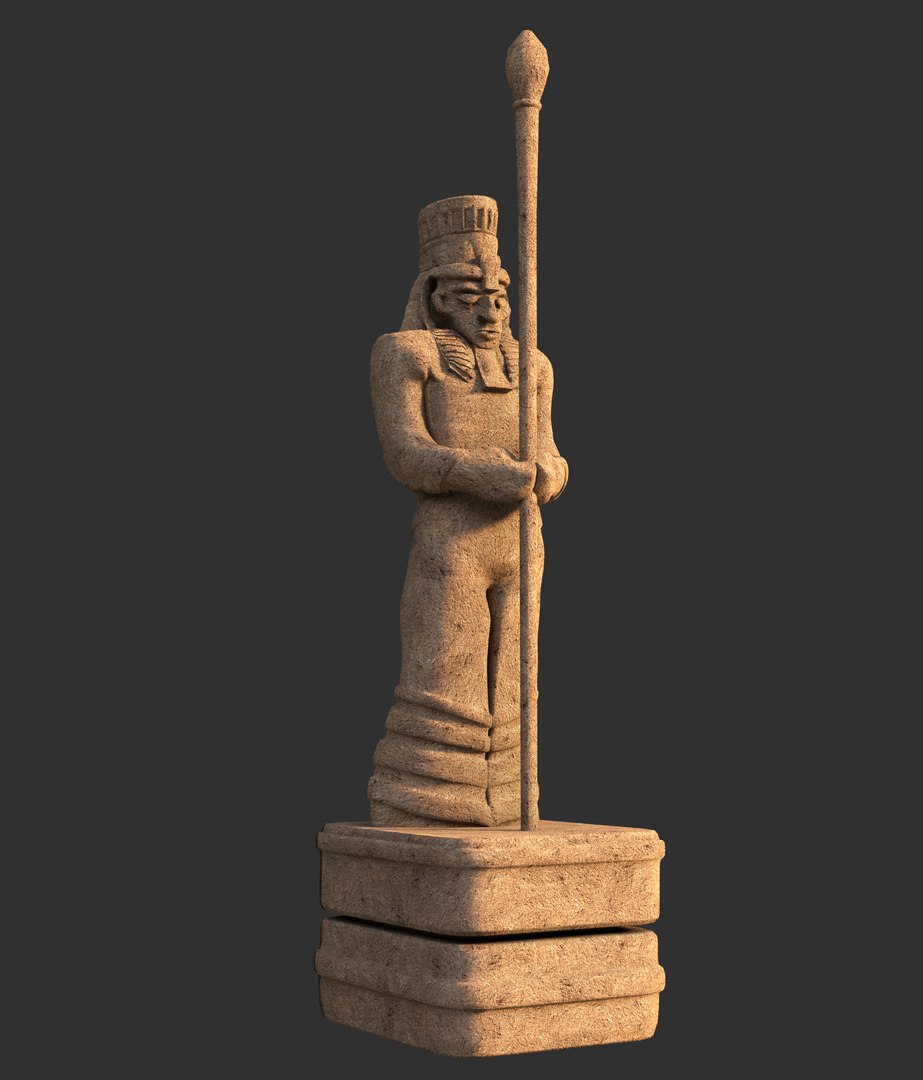 Free Fantasy Egyptian Statue 3D Model - TurboSquid 2246070