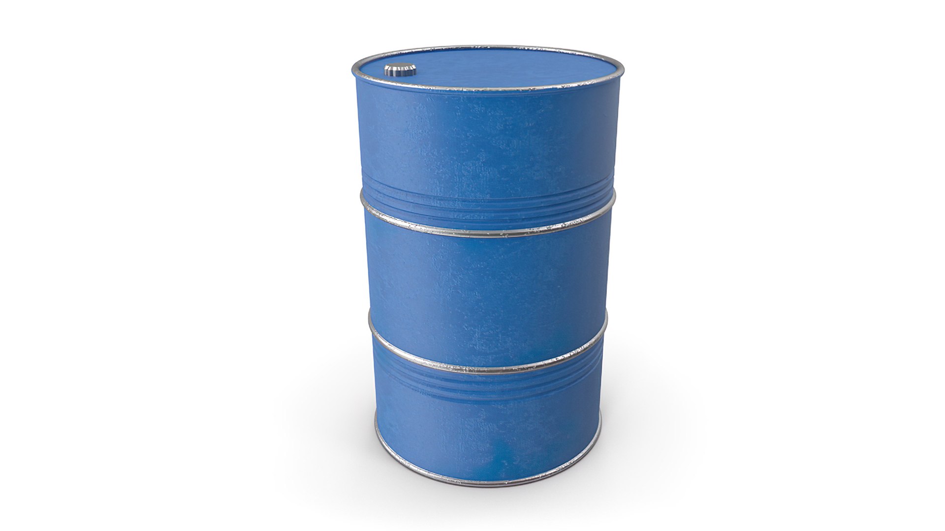 Blue Steel Oil Drum 3D Model - TurboSquid 2016429