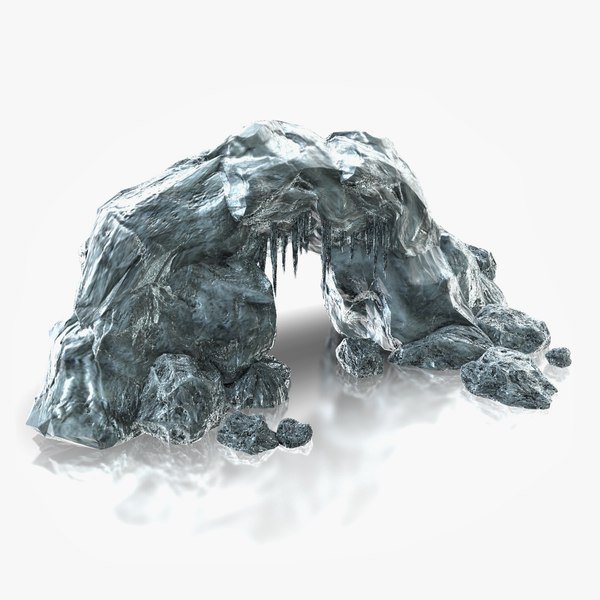 3d ice cave entrance